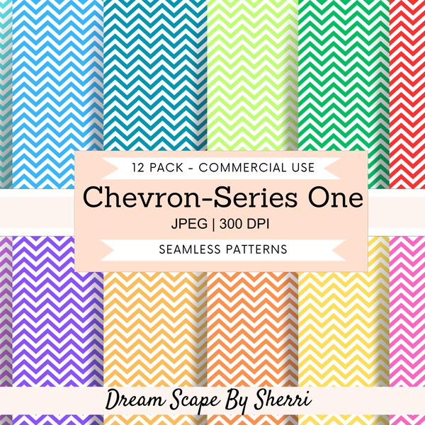 Chevron Scrapbook Paper - Etsy