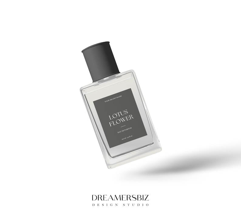 Perfume Bottle Label Template, Editable Perfume Label Template, Minimal ...