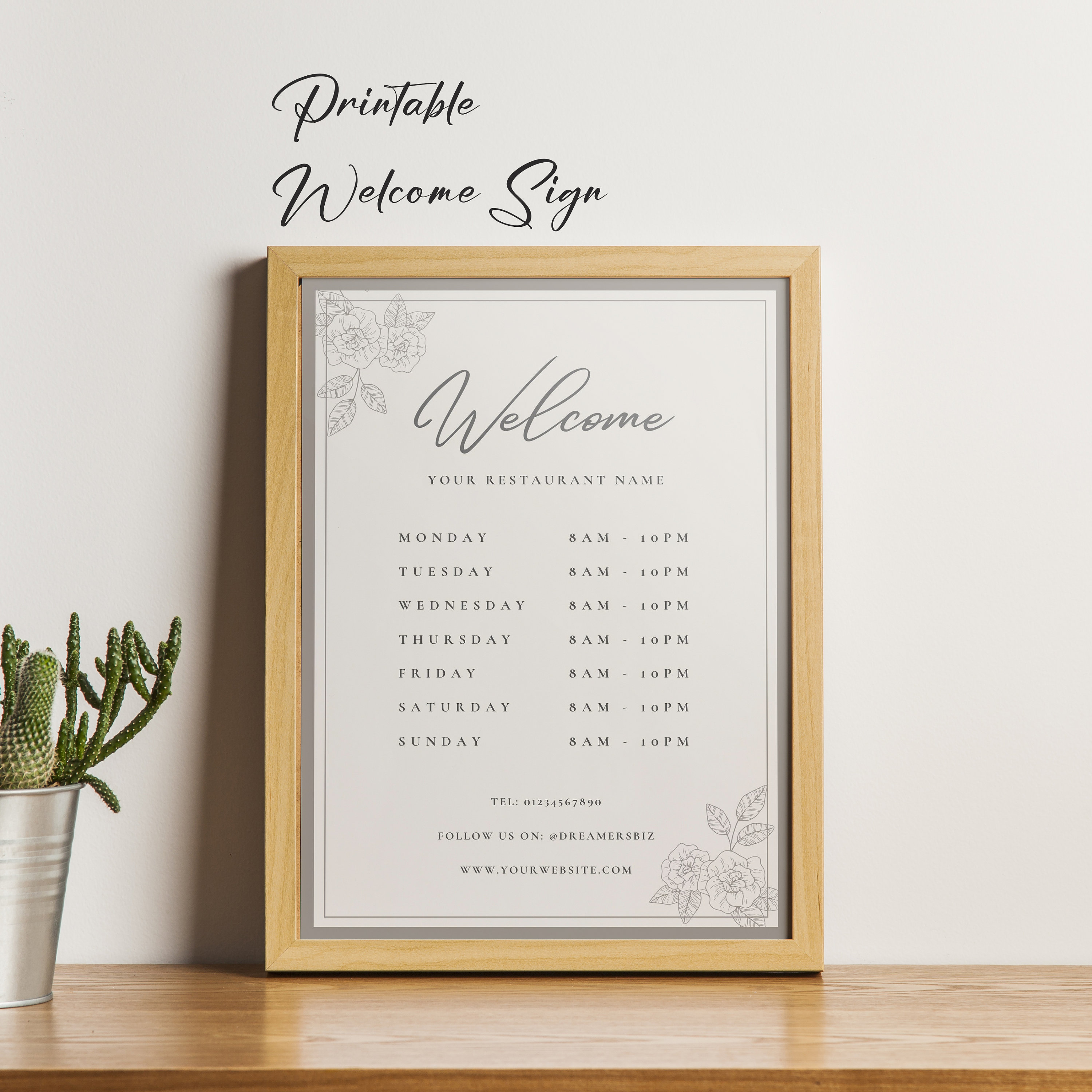 Elegant Restaurant Menu Template Bundle, Minimalist Menu Editable ...