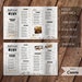 Modern Restaurant Menu Template Bundle, Landscape Restaurant Menu ...