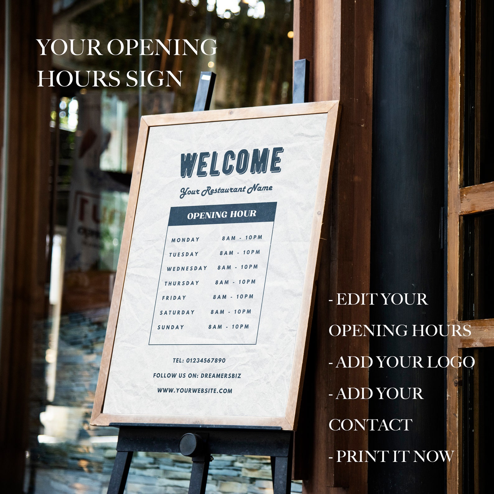 Modern Restaurant Menu Template Bundle, Landscape Restaurant Menu ...