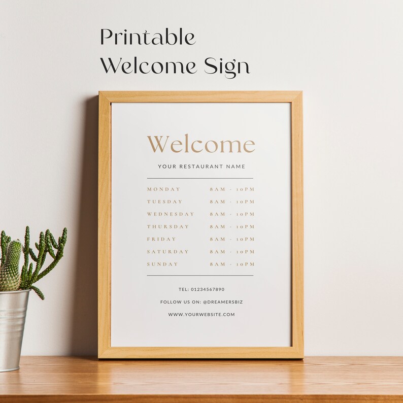 Modern Restaurant Menu Template Bundle, Editable Menu Template ...