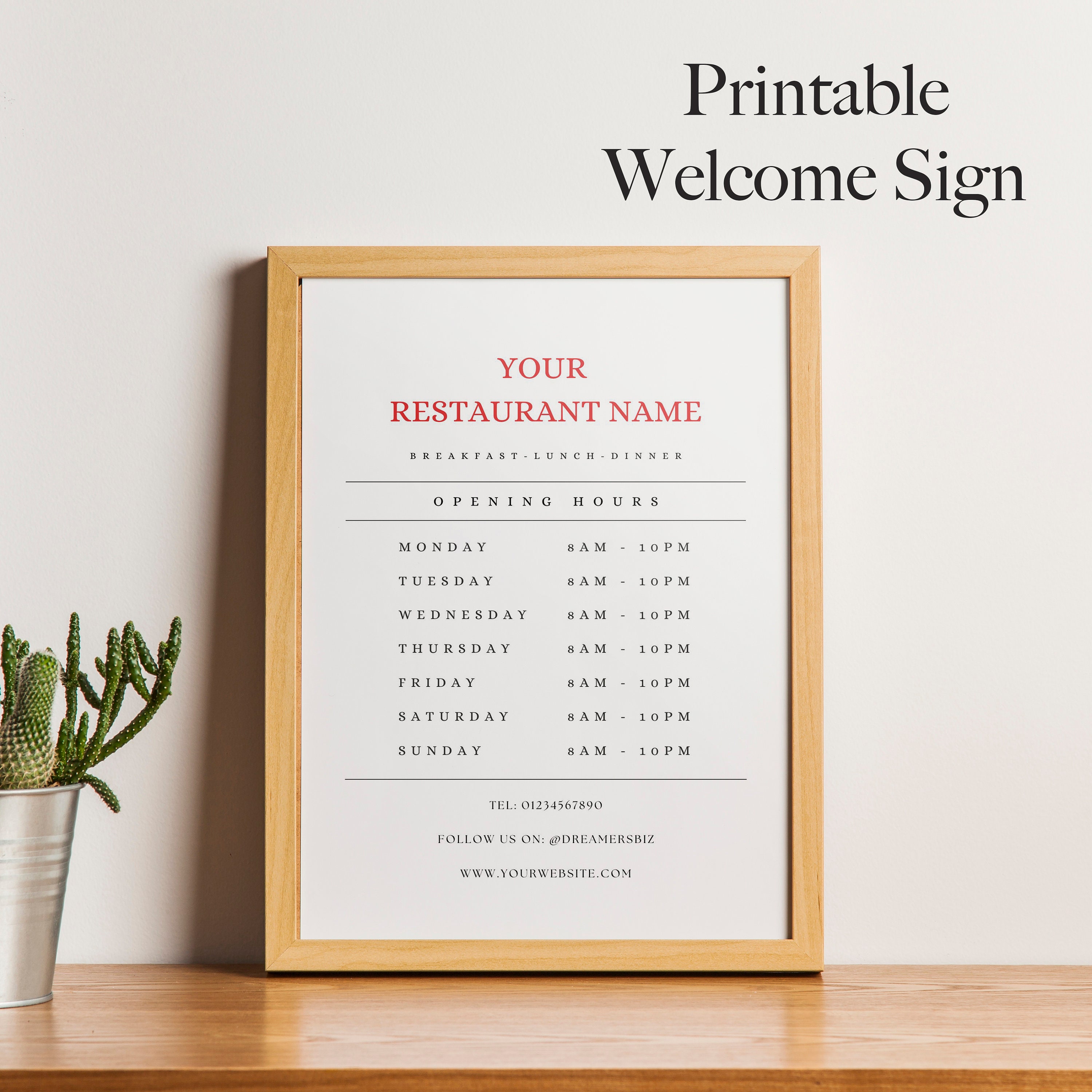 Minimal Restaurant Menu Bundle | Restaurant Menu Template | Editable ...