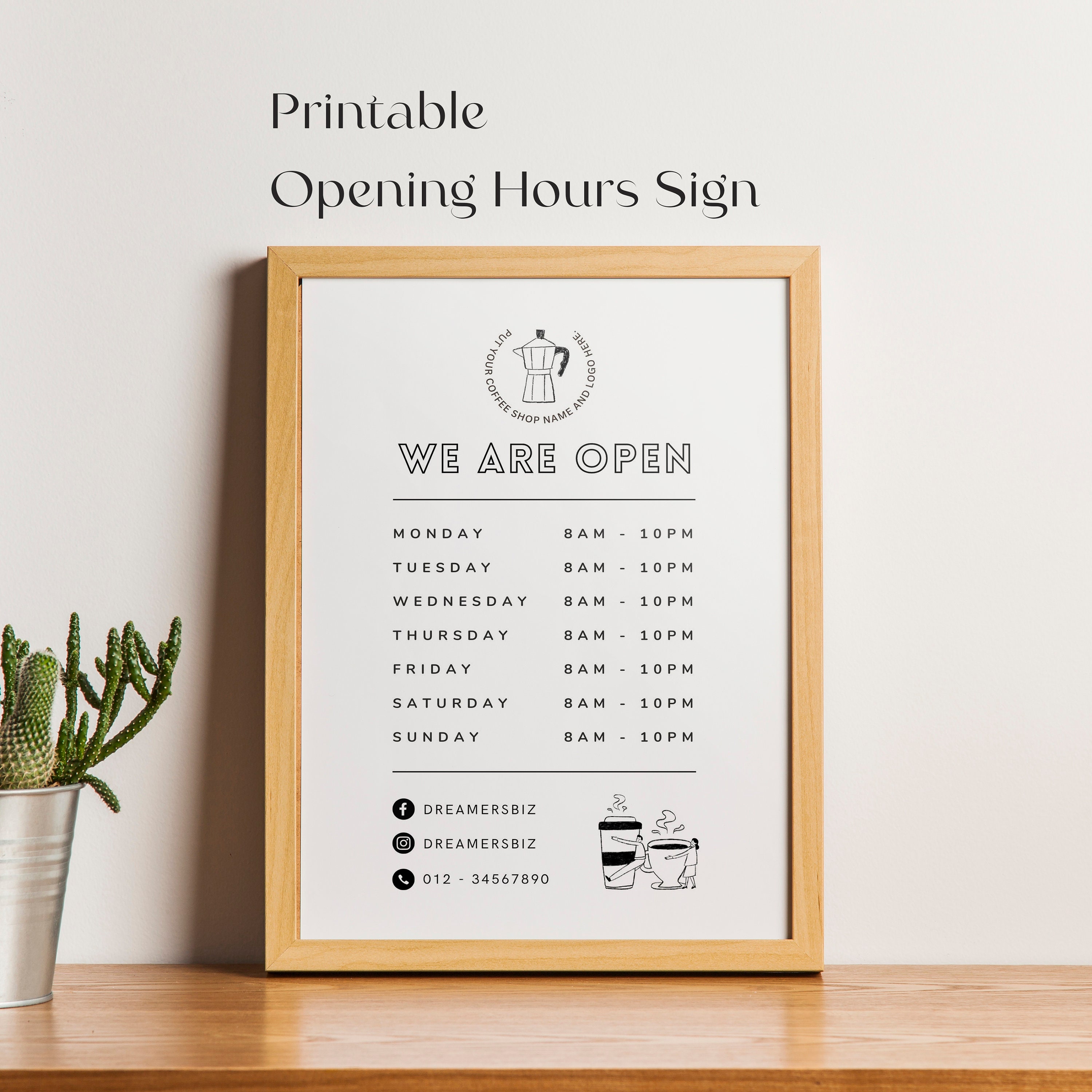 Cafe Menu Template Bundle, Minimalist Cafe Menu Template, Coffee Menu ...