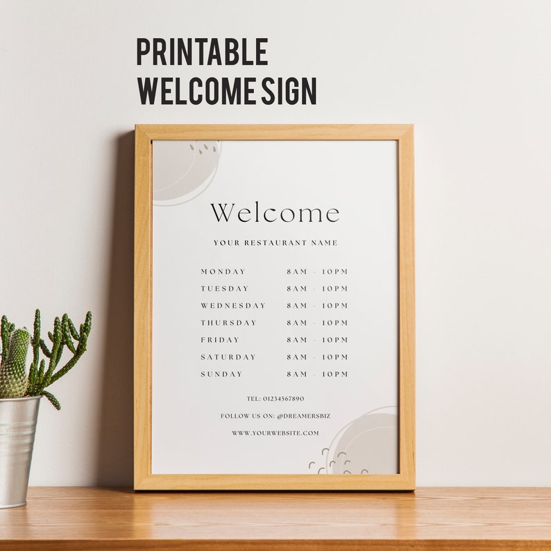 Modern Restaurant Menu Template Bundle, Boho Menu Template, Editable ...