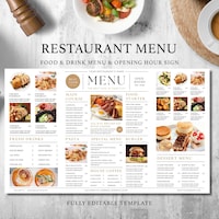 Menu Template - Etsy
