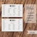 Modern Restaurant Menu Template, Landscape Menu Template, Editable Menu ...