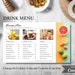 Modern Restaurant Menu Template Bundle, Landscape Restaurant Menu ...