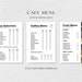 Minimal Cafe Menu Board Template Bundle, Editable Cafe Menu Template ...