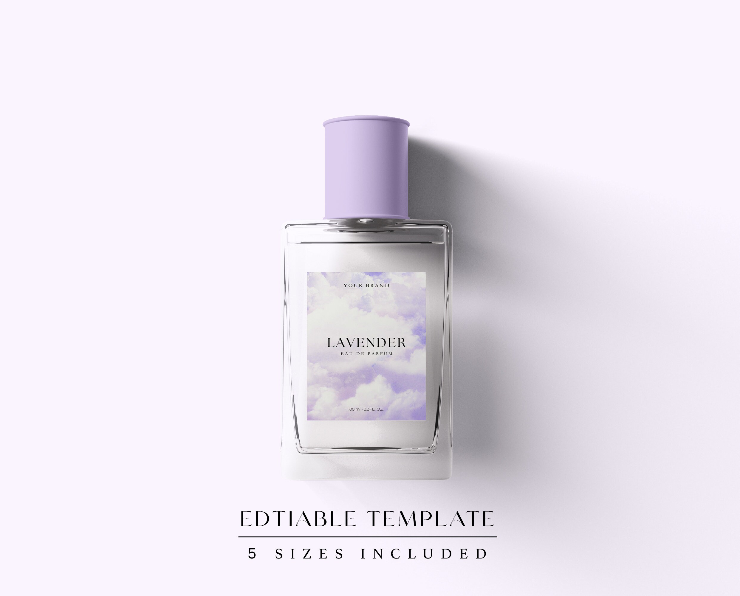Perfume Bottle Label Template, Editable Perfume Label Template ...