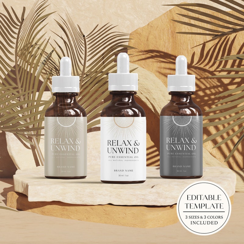 Dropper Bottle Label - Etsy