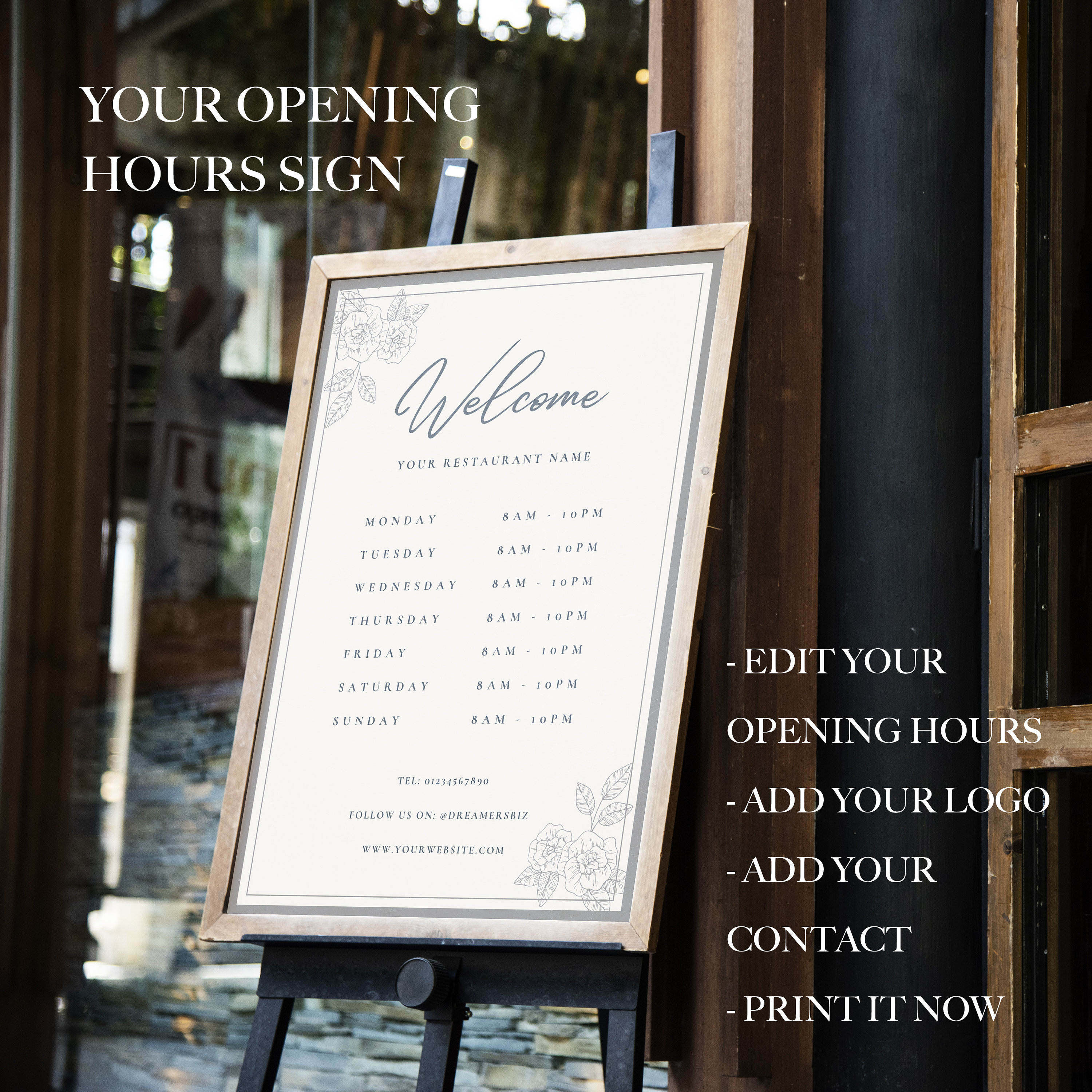 Elegant Restaurant Menu Template Bundle, Minimalist Menu Editable ...