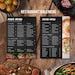 Modern Restaurant Menu Board Template Bundle, Editable Menu Template ...