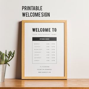 Minimal Cafe Menu Board Template Bundle, Editable Cafe Menu Template ...