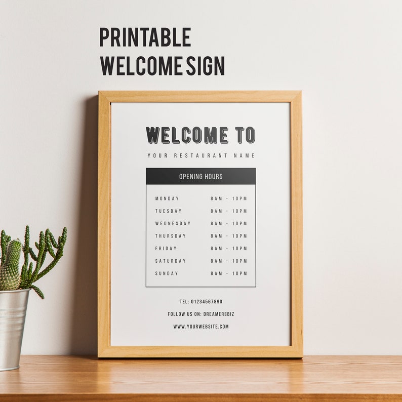 Minimal Cafe Menu Board Template Bundle, Editable Cafe Menu Template ...