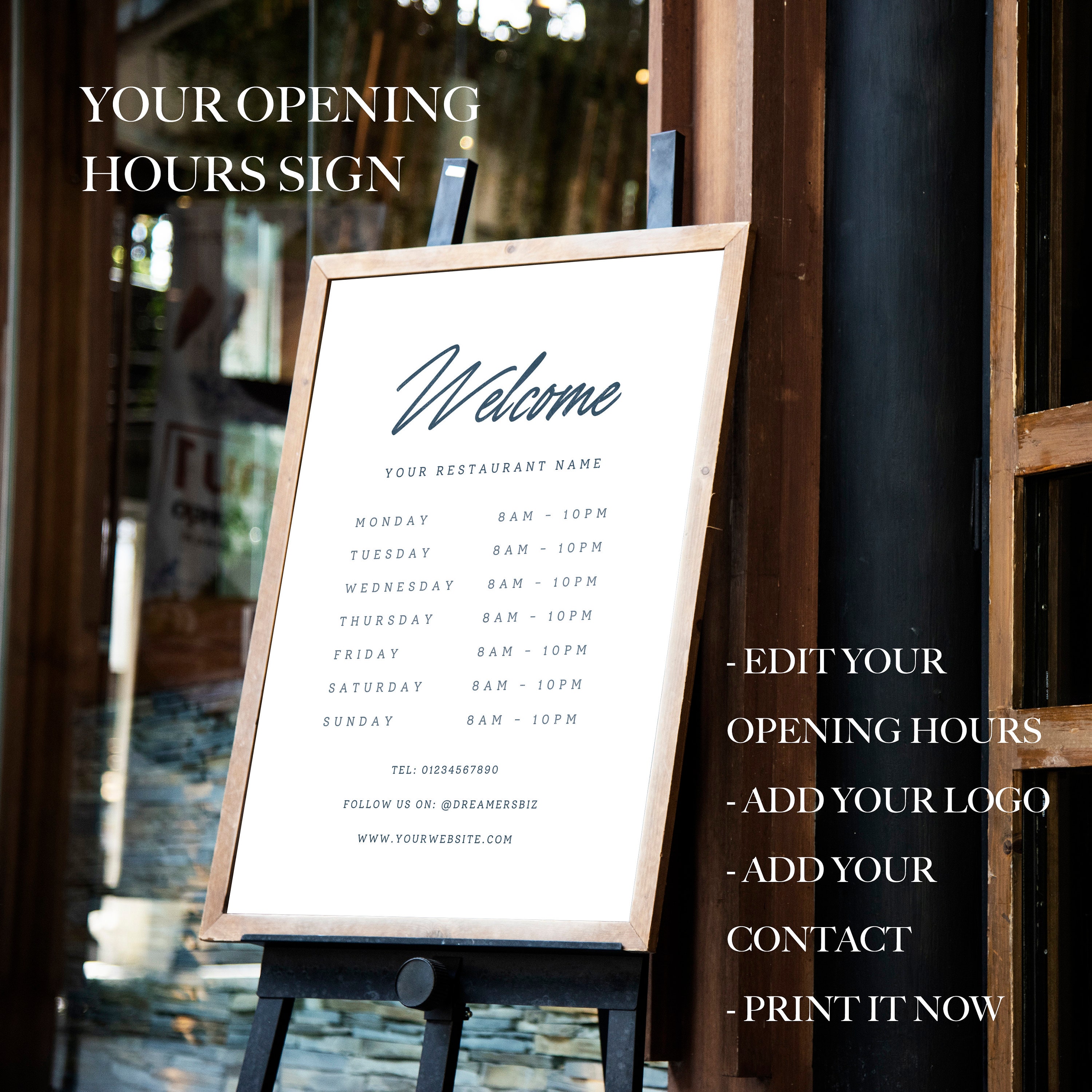 Modern Restaurant Menu Template Bundle, Landscape Restaurant Menu ...
