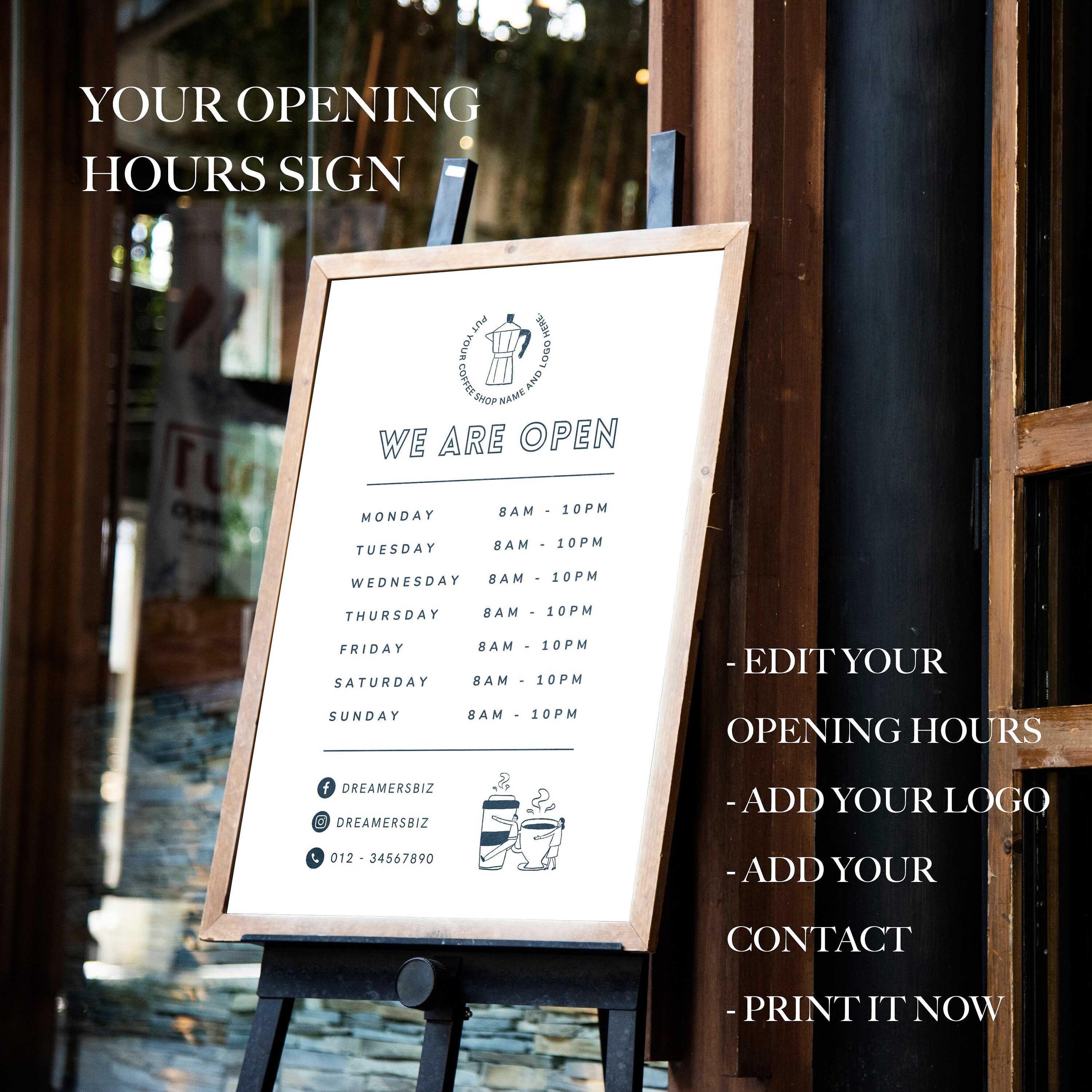 Cafe Menu Template Bundle, Minimalist Cafe Menu Template, Coffee Menu ...