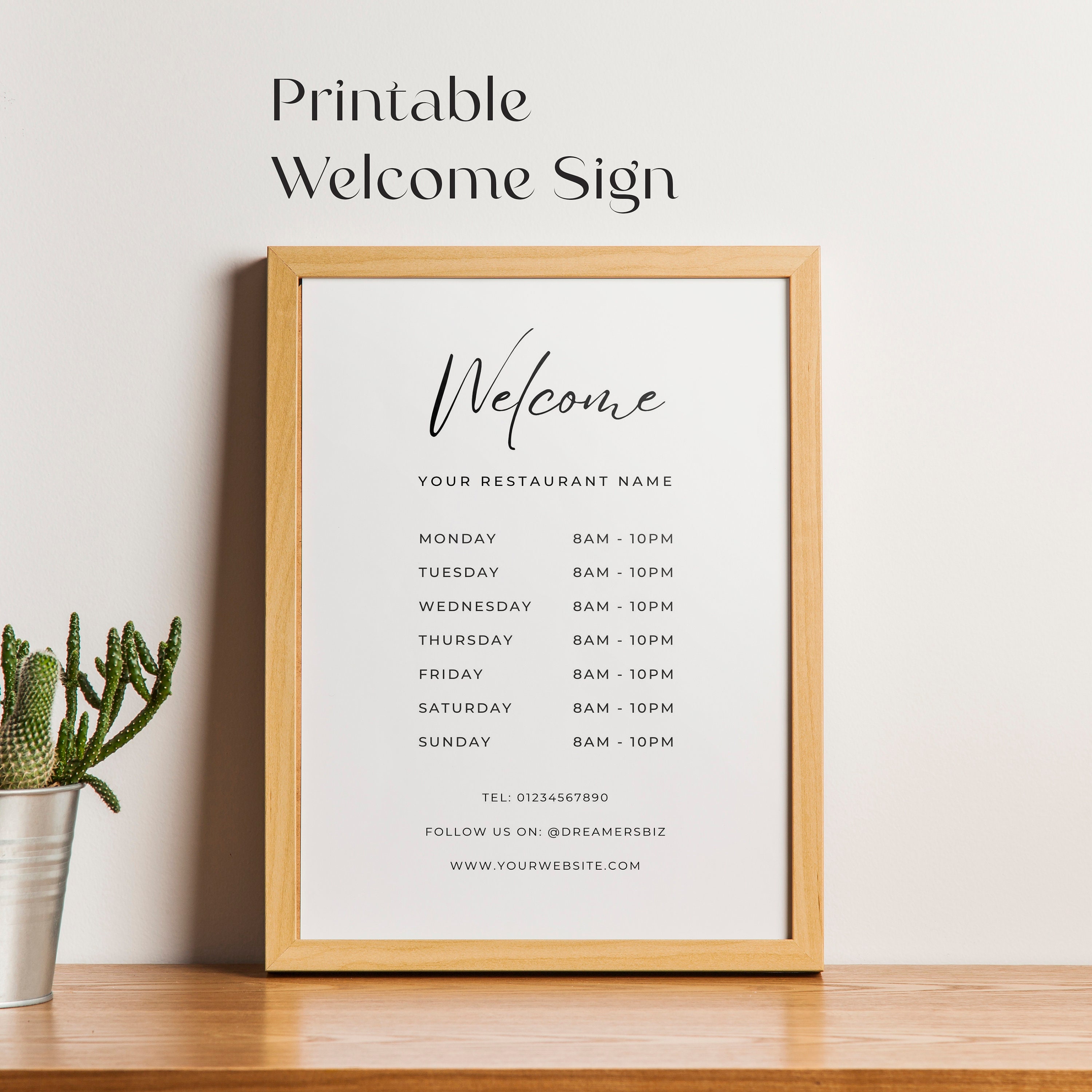 Minimal Restaurant Menu Bundle, Restaurant Menu Template, Modern Menu ...