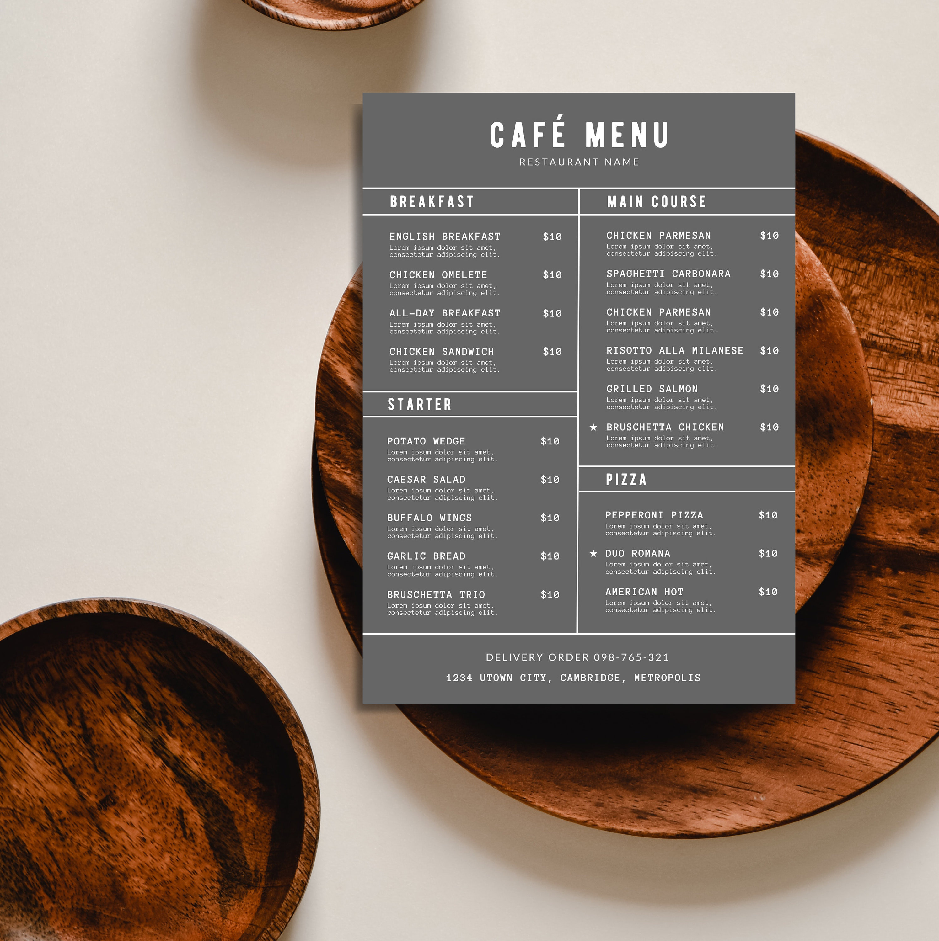 Cafe Menu Template Bundle, Minimalist Cafe Menu Template, Coffee Menu ...
