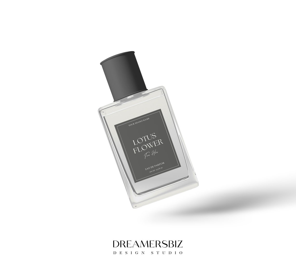 Perfume Bottle Label Template Editable Perfume Label Template Minimal Cologne Label Custom 