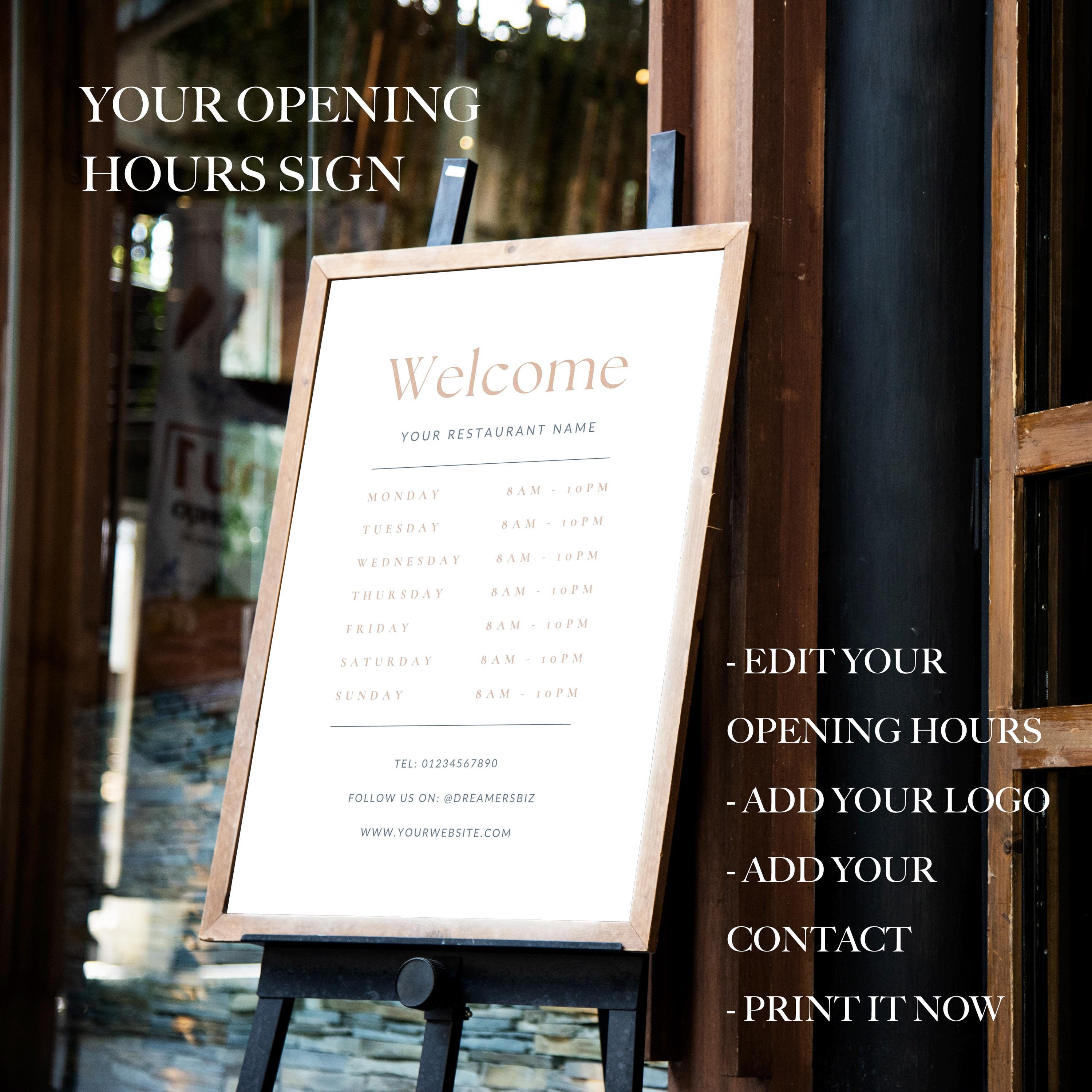 Modern Restaurant Menu Template, Landscape Menu Template, Editable Menu ...