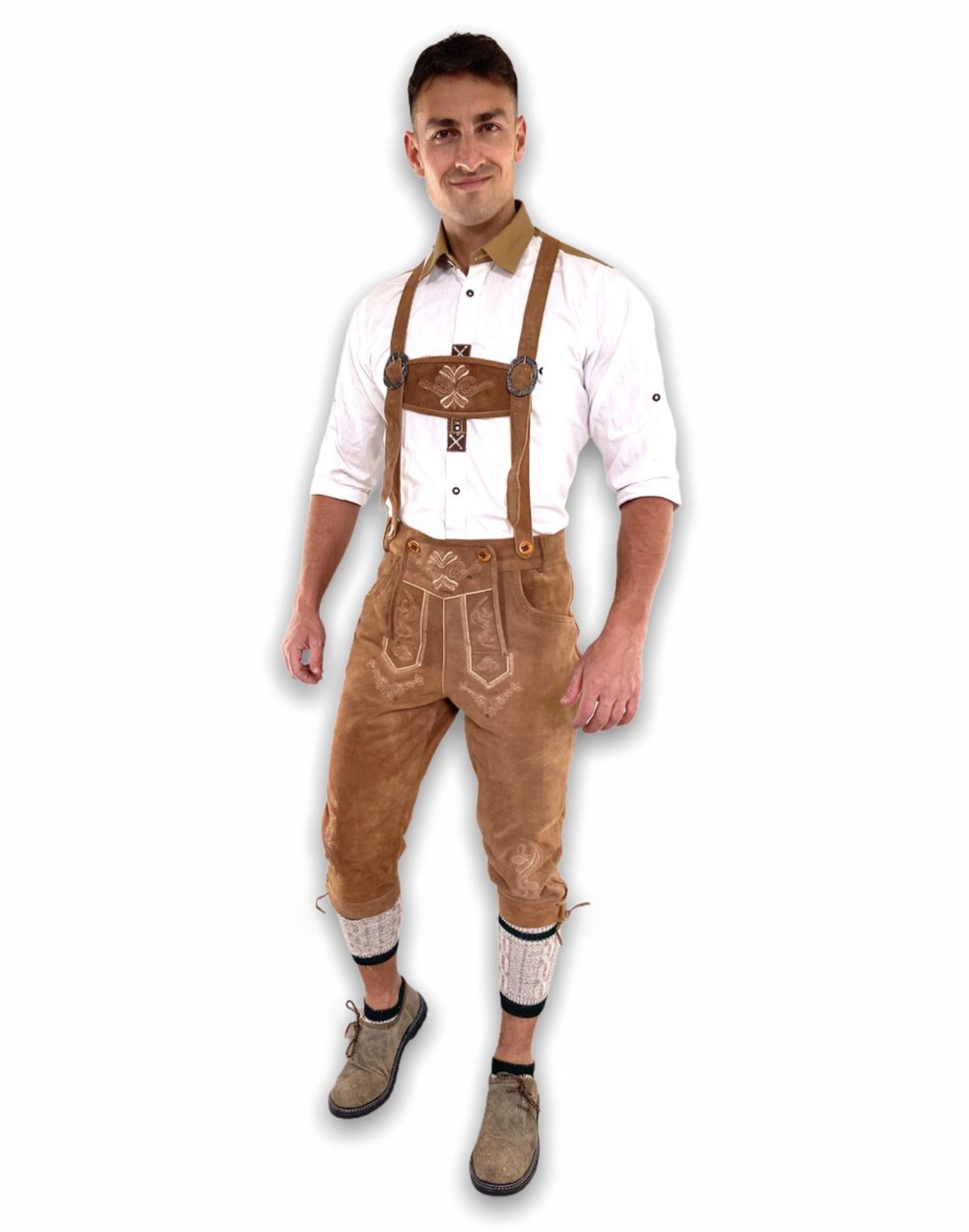 Bavarian Authentic Cow Lederhosen Brown - Etsy