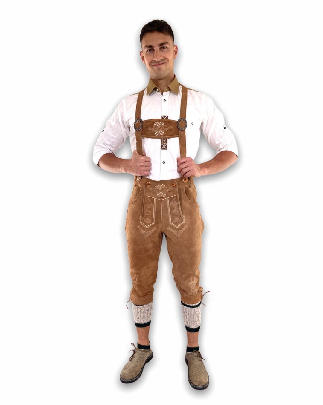 Bavarian Authentic Cow Lederhosen Brown - Etsy