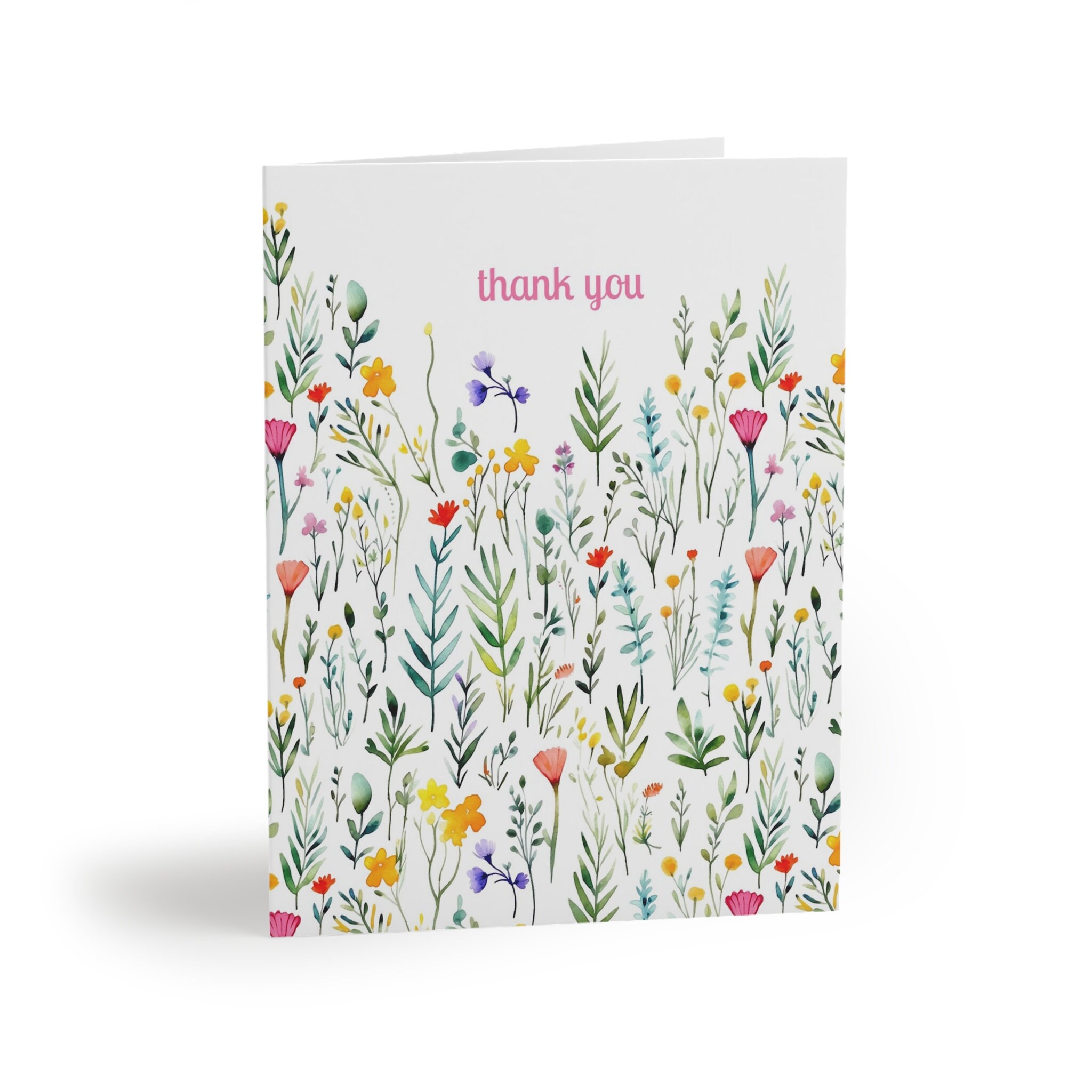 Set of 8 Thank You Cards [ 16, 24 Piece Sets Available ] - Springtime ...