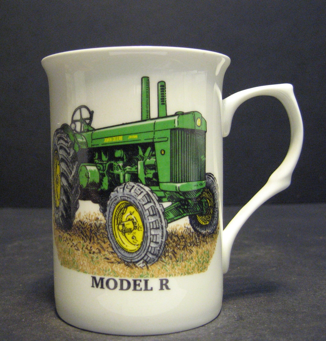 John Deere Model R Tractor Fine Bone China Mugs Castle Shape 10oz ...
