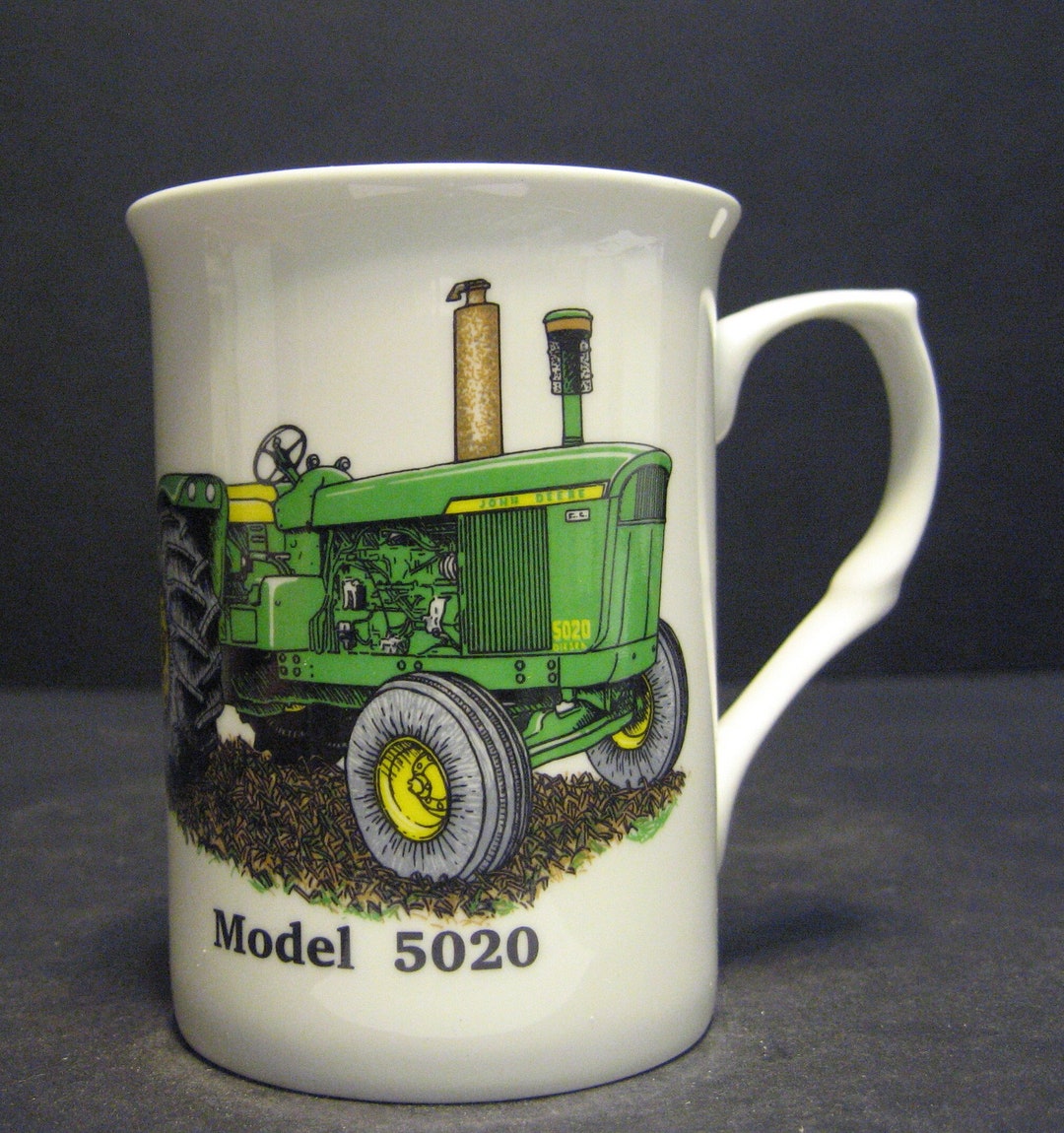 John Deere 5020 Tractor Fine Bone China Mugs Castle Shape 10oz ...