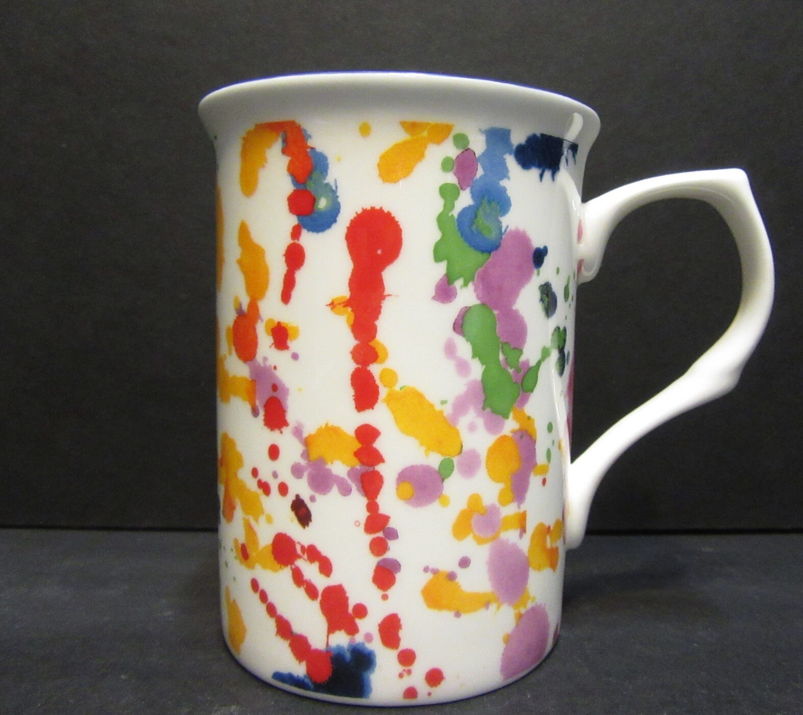 Set of 1/2/4/6/8 Mugs Splash Fine Bone China Mugs Castle Shape 10oz ...