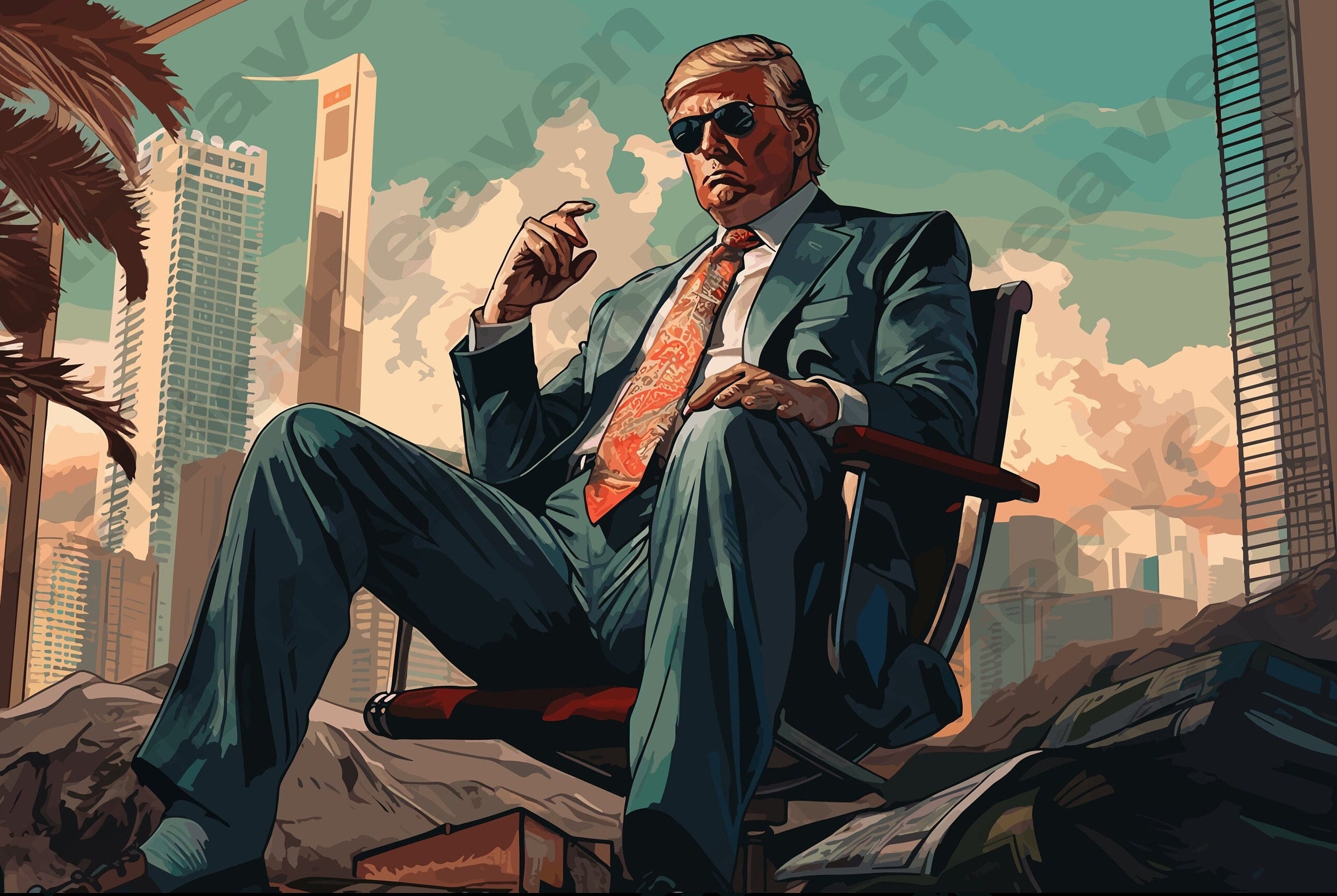 Trump Game Style. Digital Download, SVG, DXF, EPS & Png. - Etsy