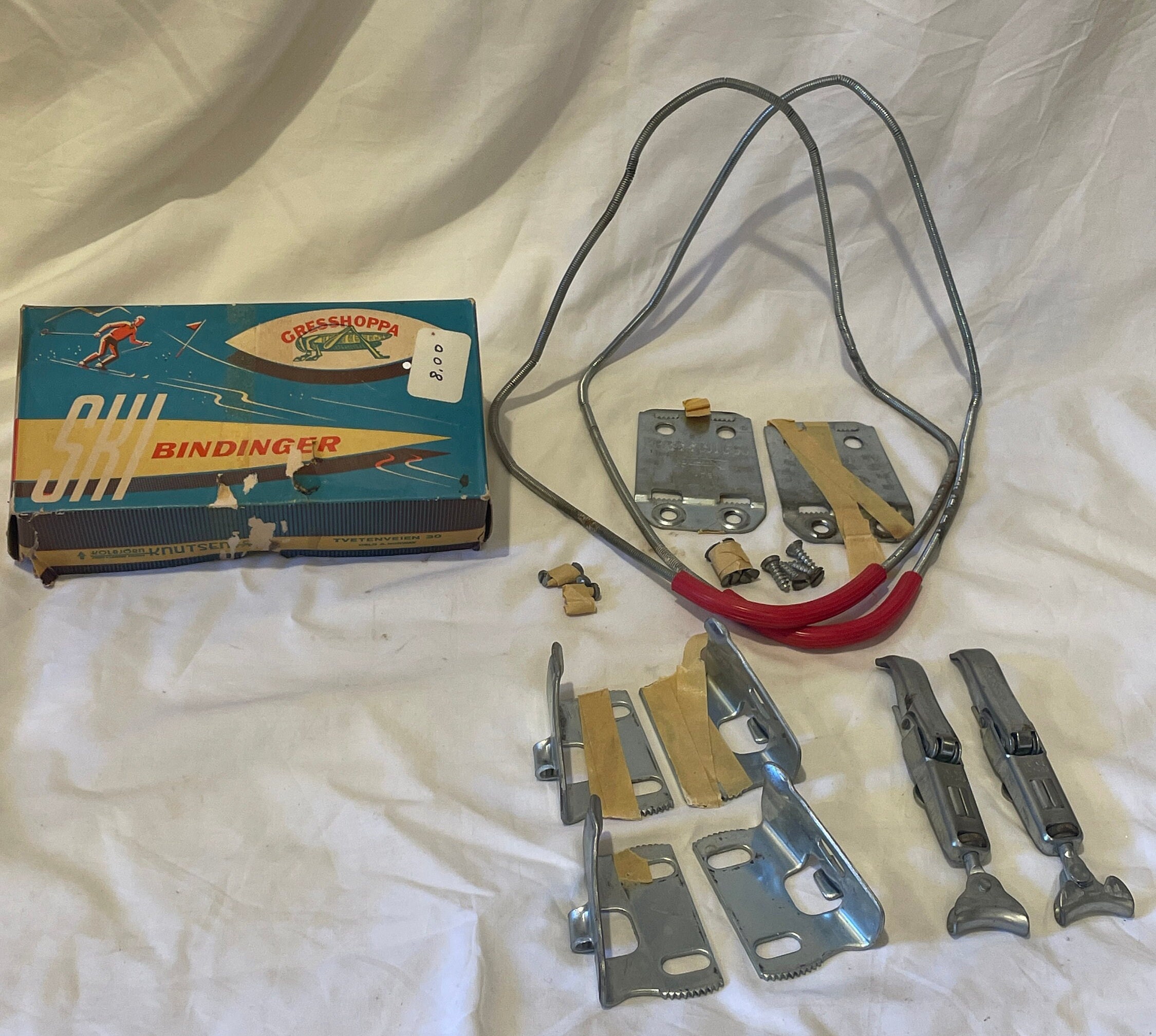 NOS Knutsen "gresshoppa" Cable Cross-country Ski Bindings From Norway ...
