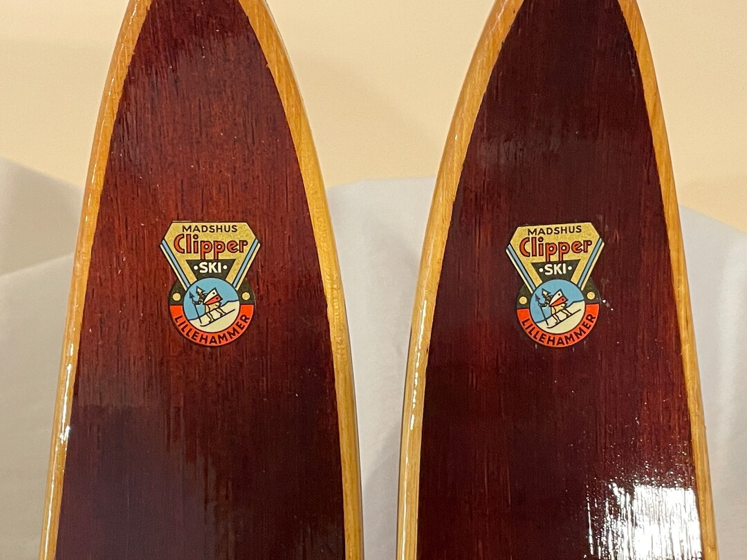 205cm Madshus "clipper" Cross-country Touring Skis - Early 1960s ...