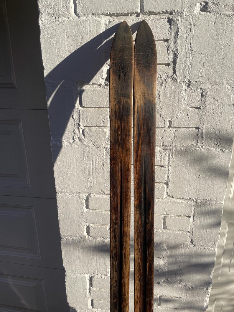 180cm 1940s Karhu of Finland Solid Wood Lightweight Cross-country Skis ...