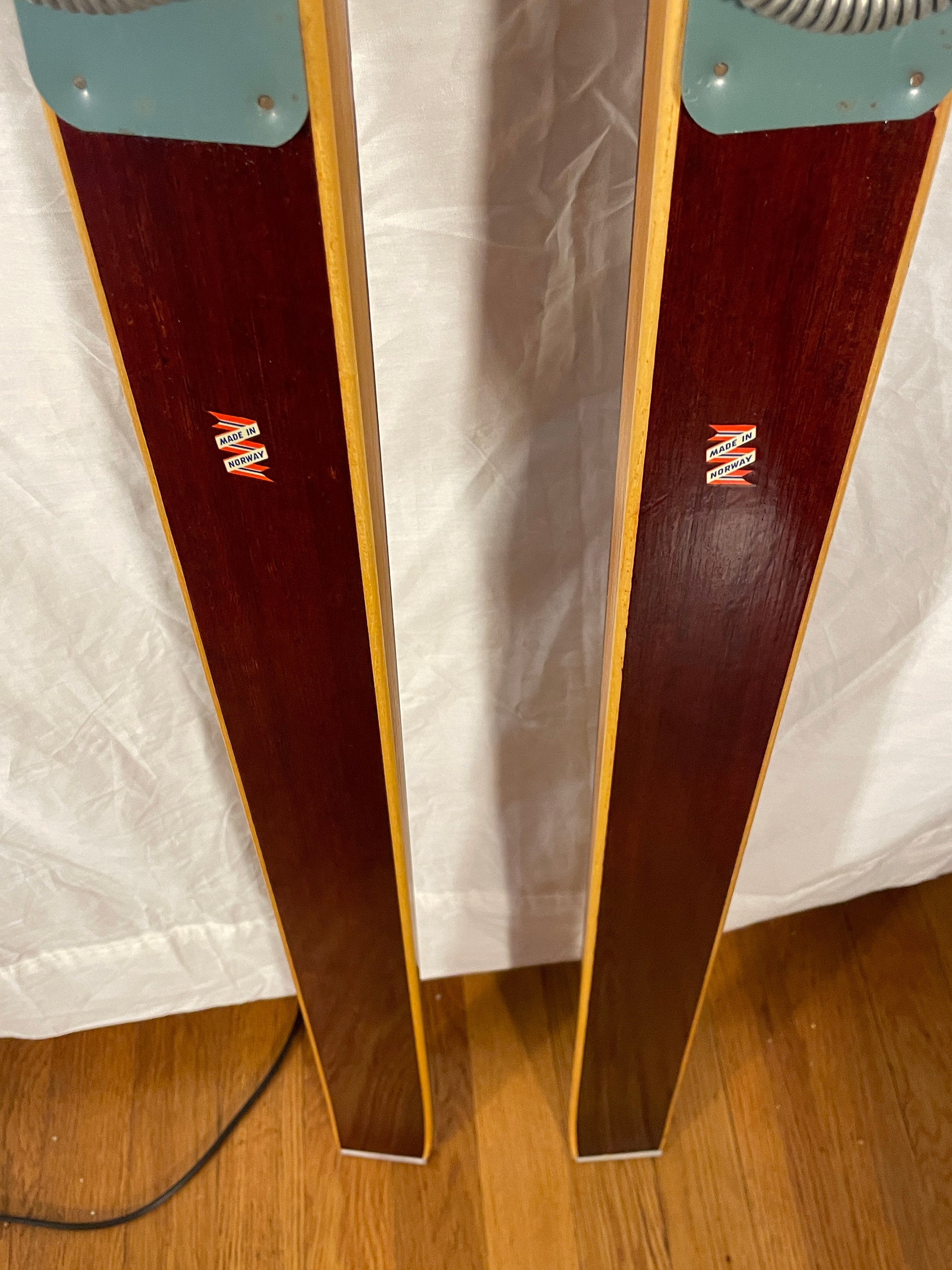 205cm Madshus "clipper" Cross-country Touring Skis - Early 1960s ...