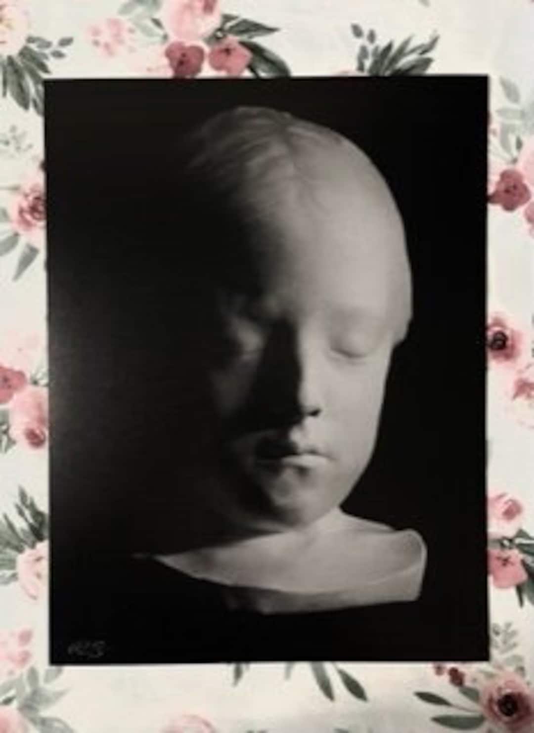 9x12 Child's Face Cast Drawing Print - Etsy