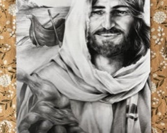 Laughing Smiling Jesus Christ Artwork Painting, a Thrill of Hope, LDS ...