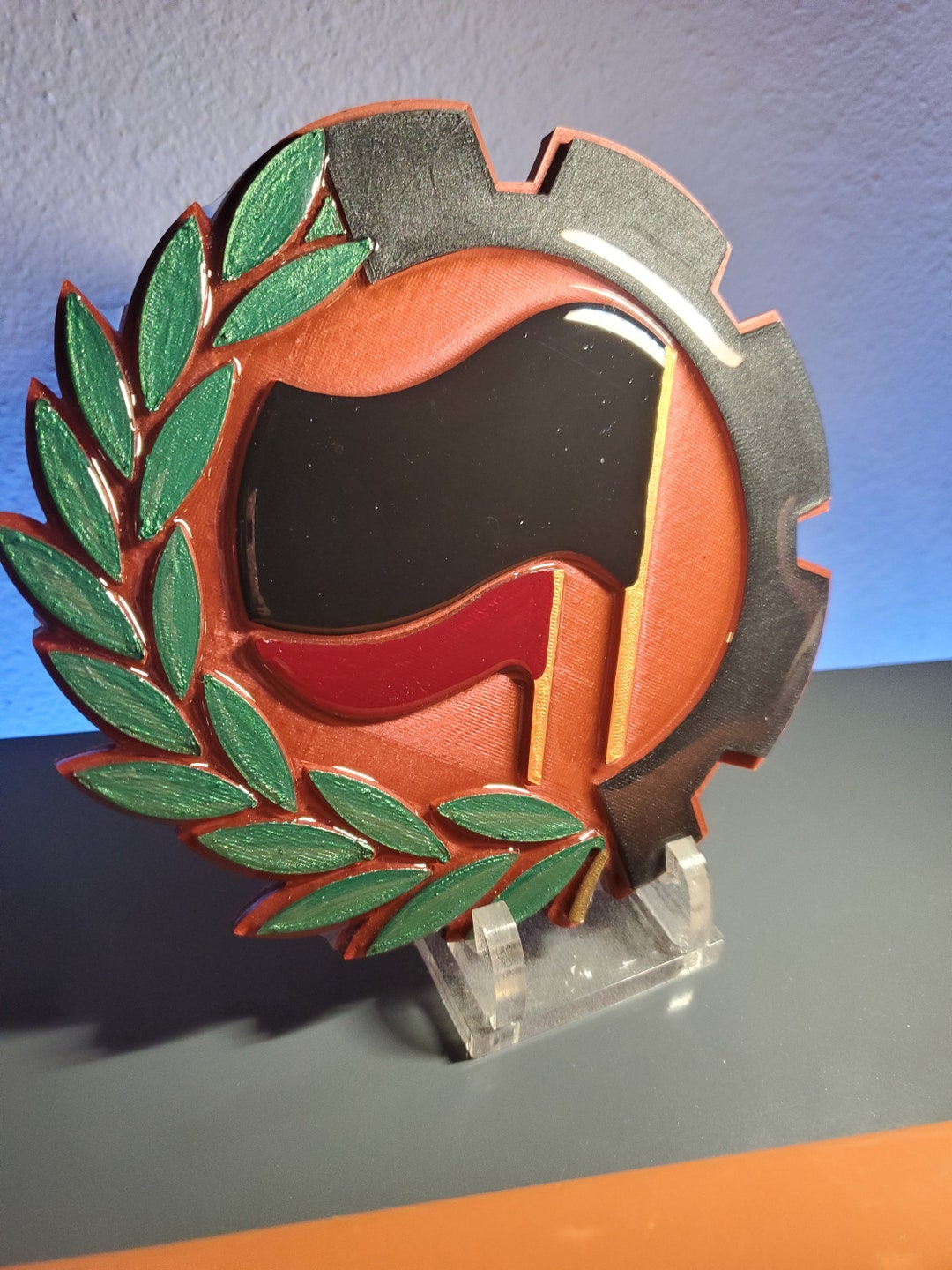 Antifa Action Flags Painted and Resined - Etsy