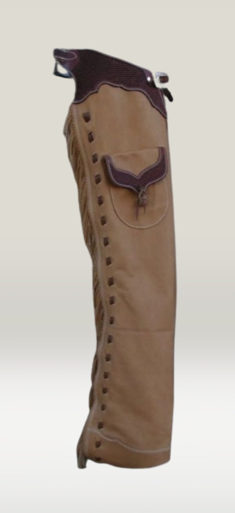 Handmade Cowboy Leather Pants Chaps Western Cowboy Chap - Etsy