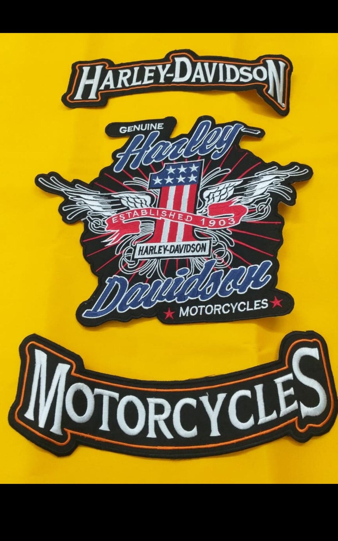 Harley Davidson Iron on Back Patch for Jackets,high Quality Backpatch ...