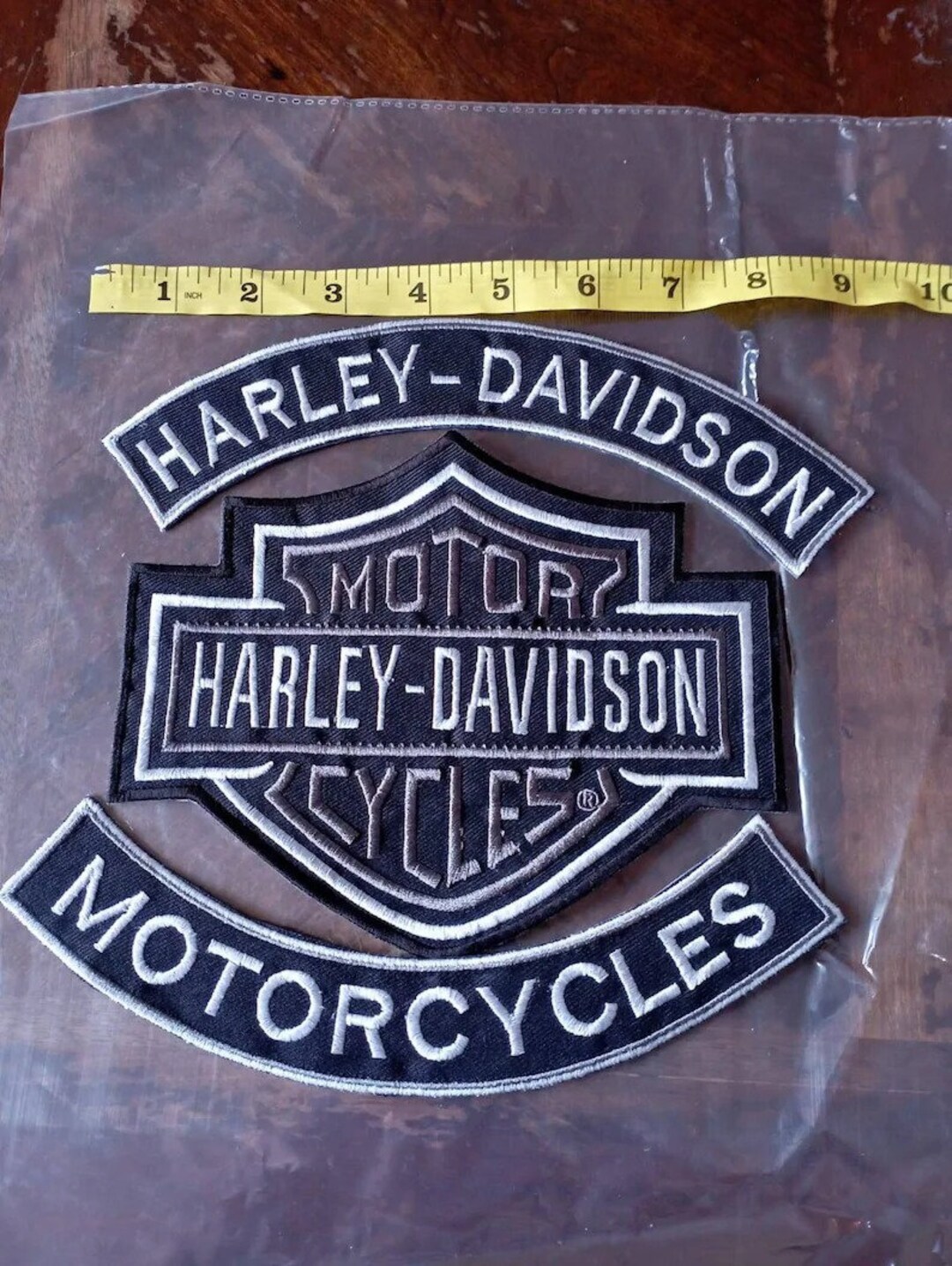Harley Davidson Rockers Grey Large Biker Patch Vest/jacket New LSM Set ...