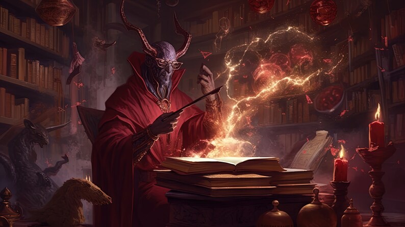 Tiefling Wizard Chronomancer 5 Pack - Etsy