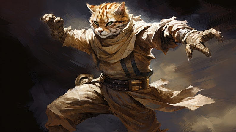 Tabaxi Fighter 5 Pack - Etsy