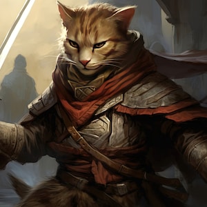 Tabaxi Fighter 5 Pack - Etsy