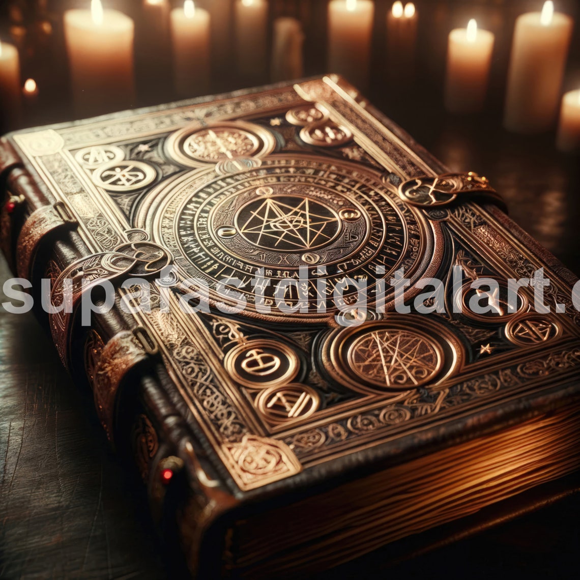 Digital Print of an Ancient Spell Book 5 Pack - Etsy