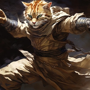 Tabaxi Fighter 5 Pack - Etsy