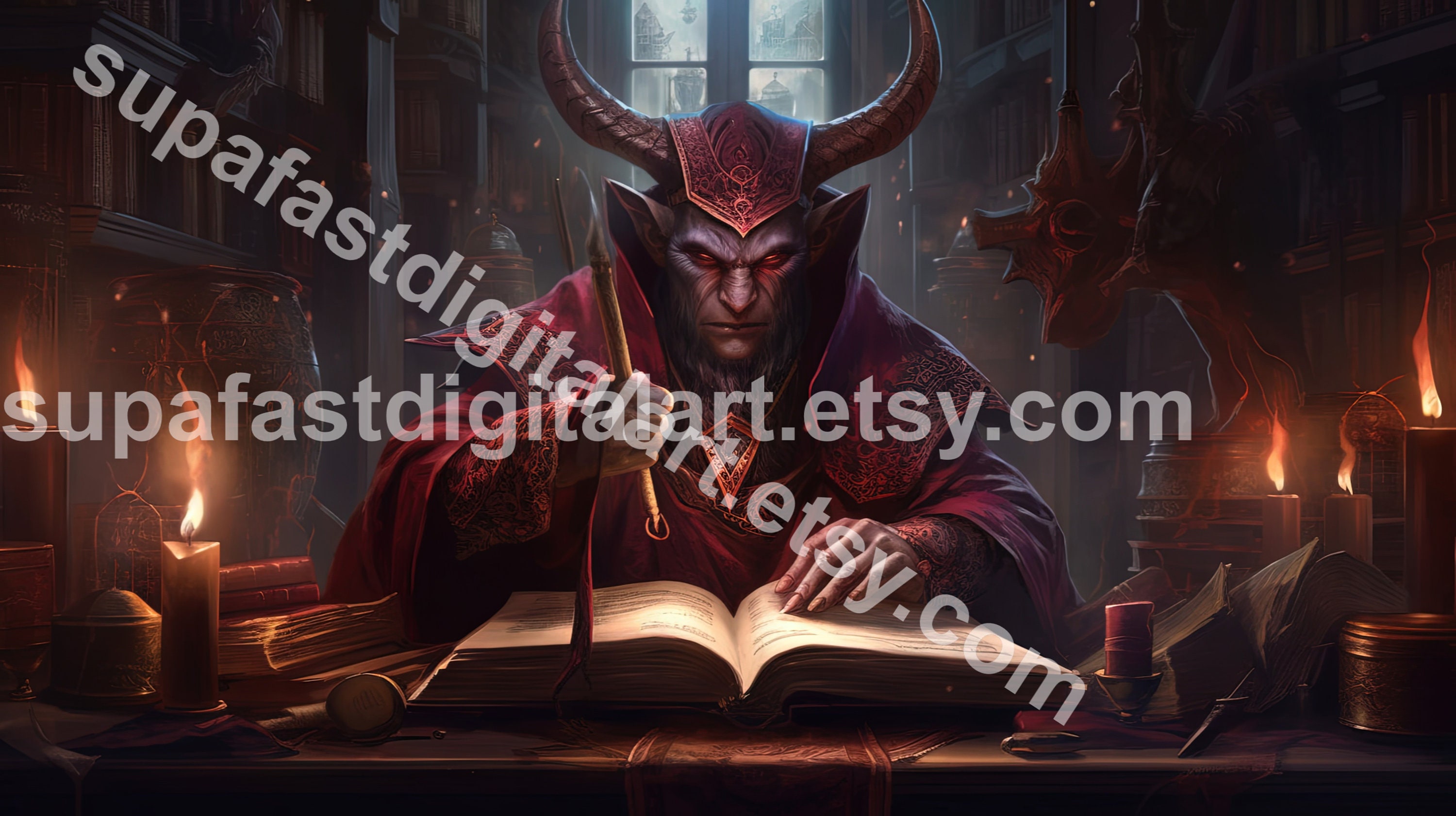 Tiefling Wizard Chronomancer 5 Pack - Etsy