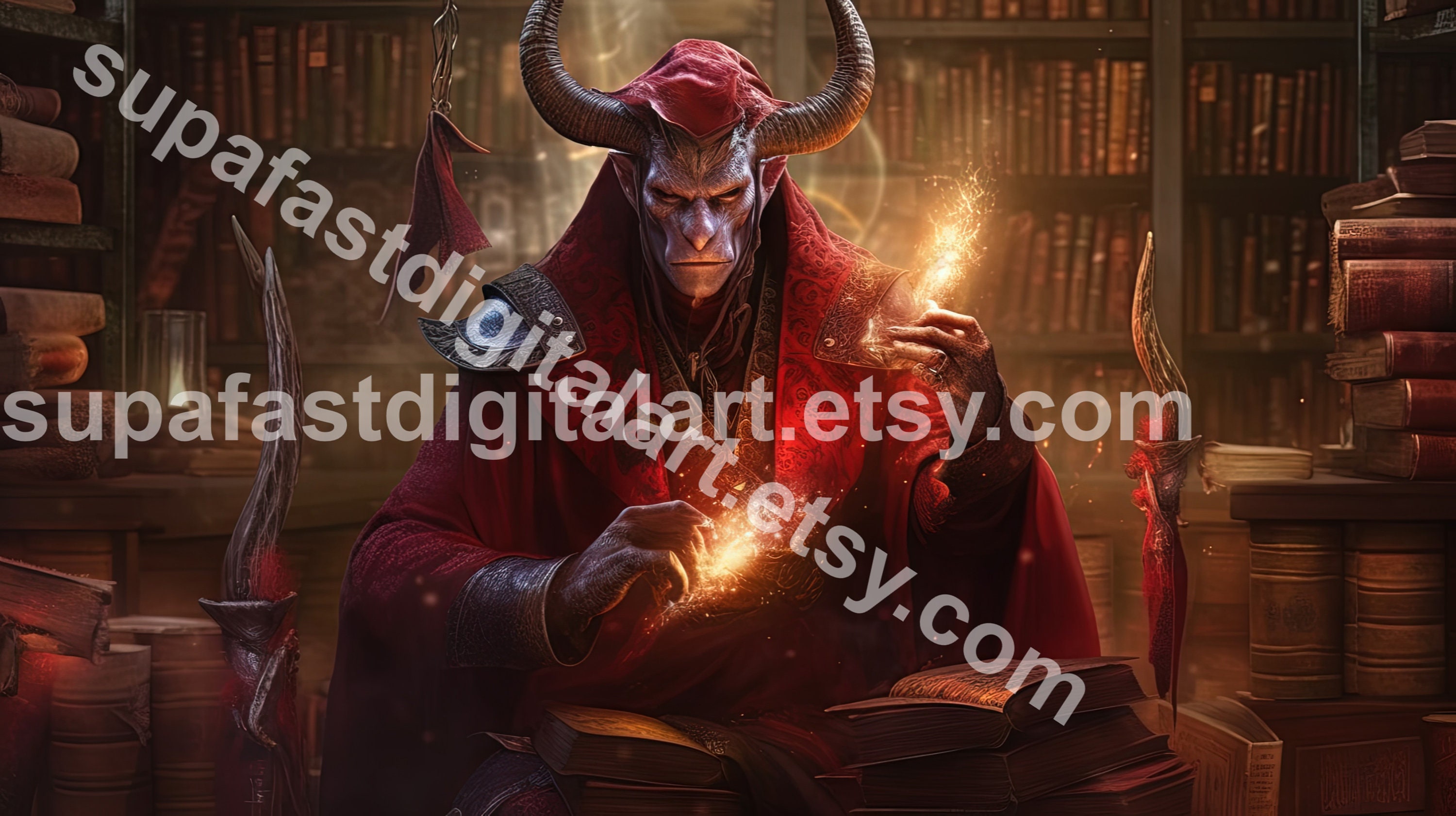 Tiefling Wizard Chronomancer 5 Pack - Etsy