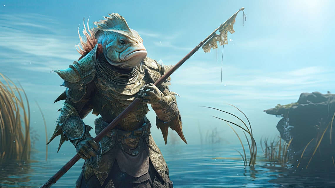 Locathah Fighter 5 Pack - Etsy